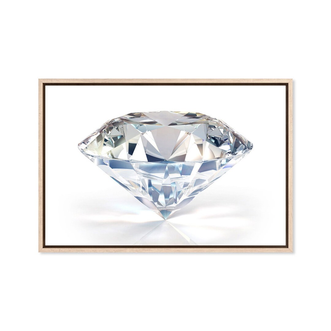 White Diamond Landscape, Canvas Art Print, Paper Print, Poster ...