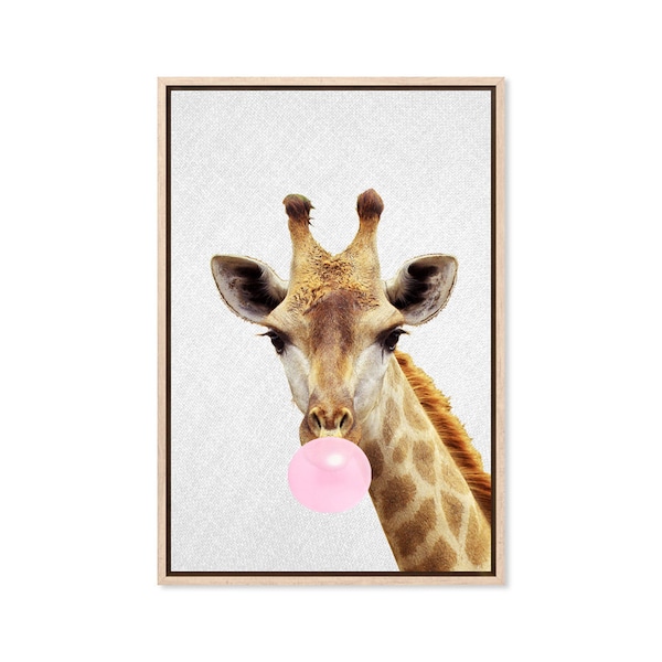 Giraffe Bubblegum Poster - Etsy