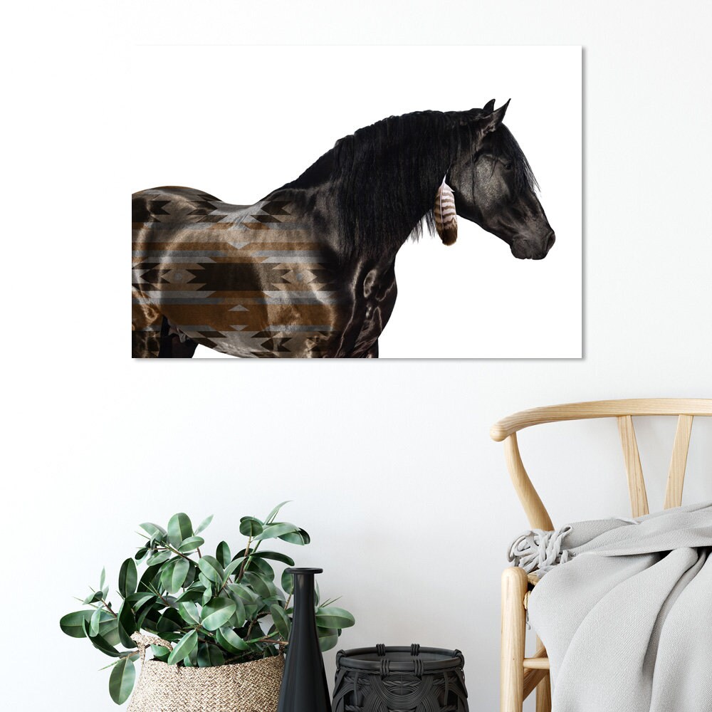 Native American Horse, Canvas Art Print, Paper Print, Horse Print ...
