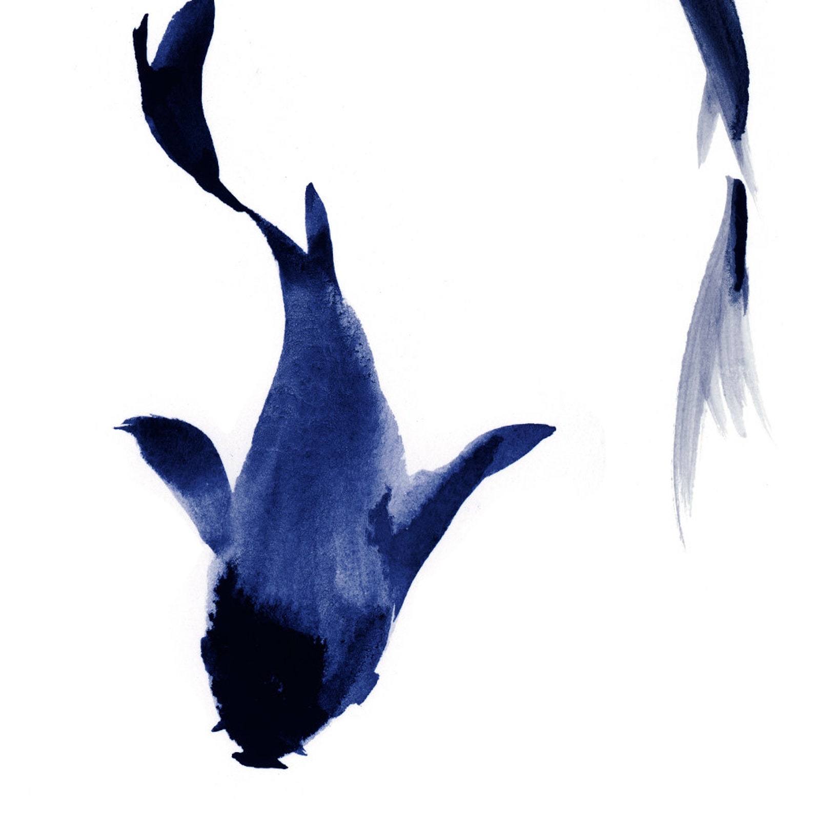 Blue Swim Three Panel by Jess Engle Wall Art - Etsy