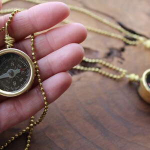 Real Compass Necklace Compass Necklace Working Compass - Etsy