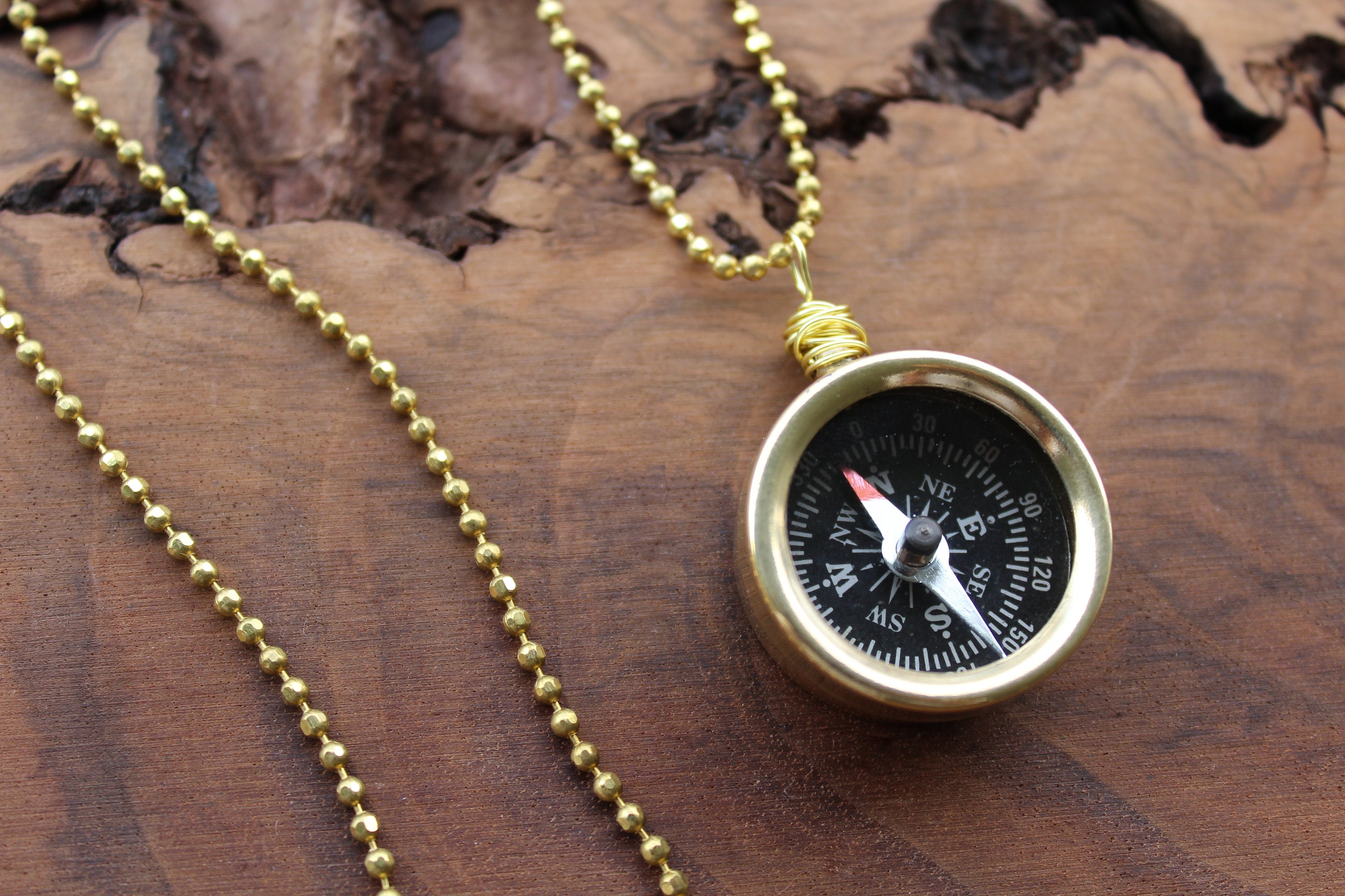 Real Compass Necklace Compass Necklace Working Compass - Etsy
