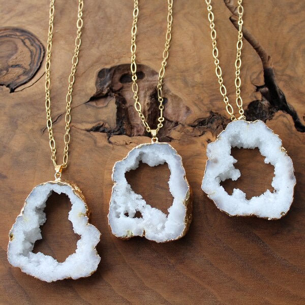 Geode Necklace - Etsy