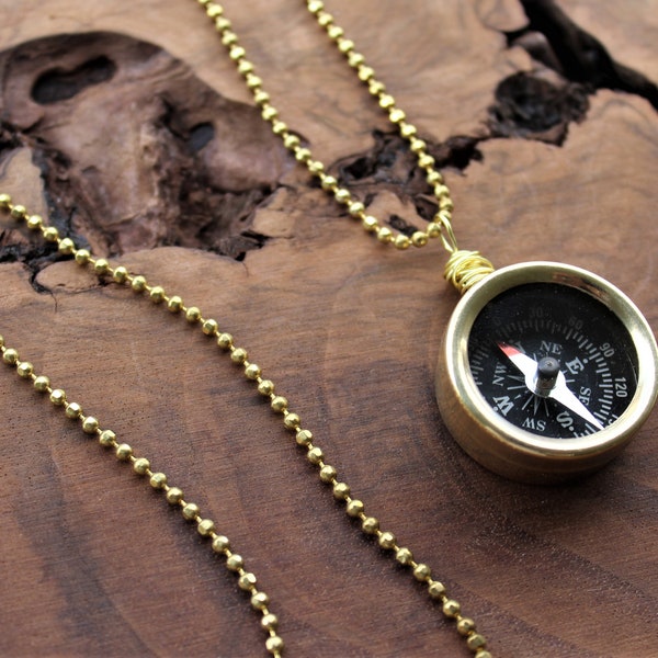 Compass Necklace - Etsy