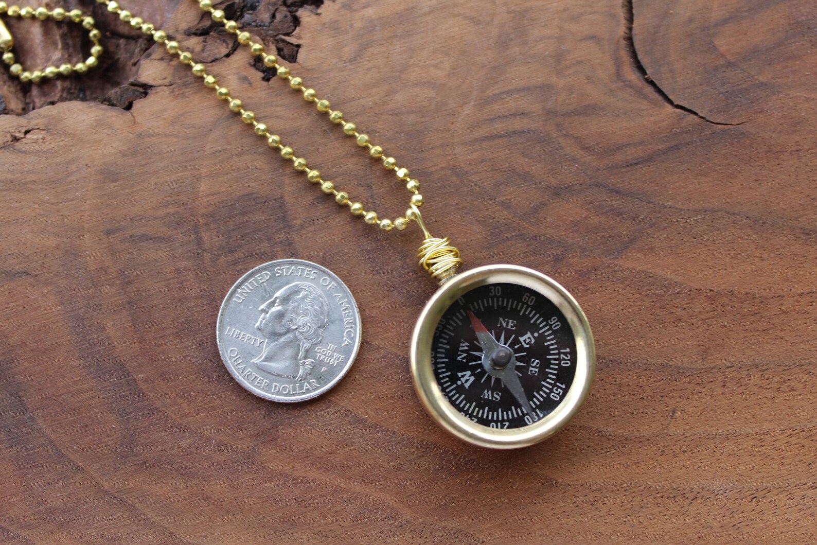 Real Compass Necklace Compass Necklace Working Compass - Etsy