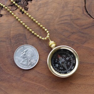 Real Compass Necklace Compass Necklace Working Compass - Etsy