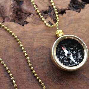 Real Compass Necklace Compass Necklace Working Compass - Etsy