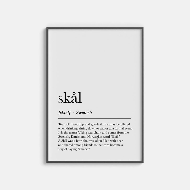 Skal Definition Print: Nordic Scandinavian Decor (digital Download ...