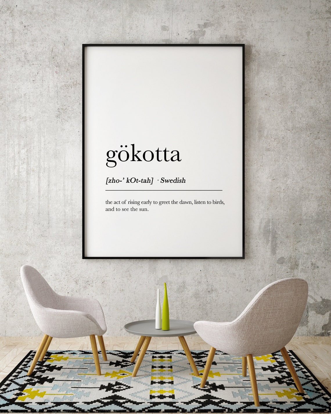 Gökotta Definition Print Gokotta Definition Nordic - Etsy