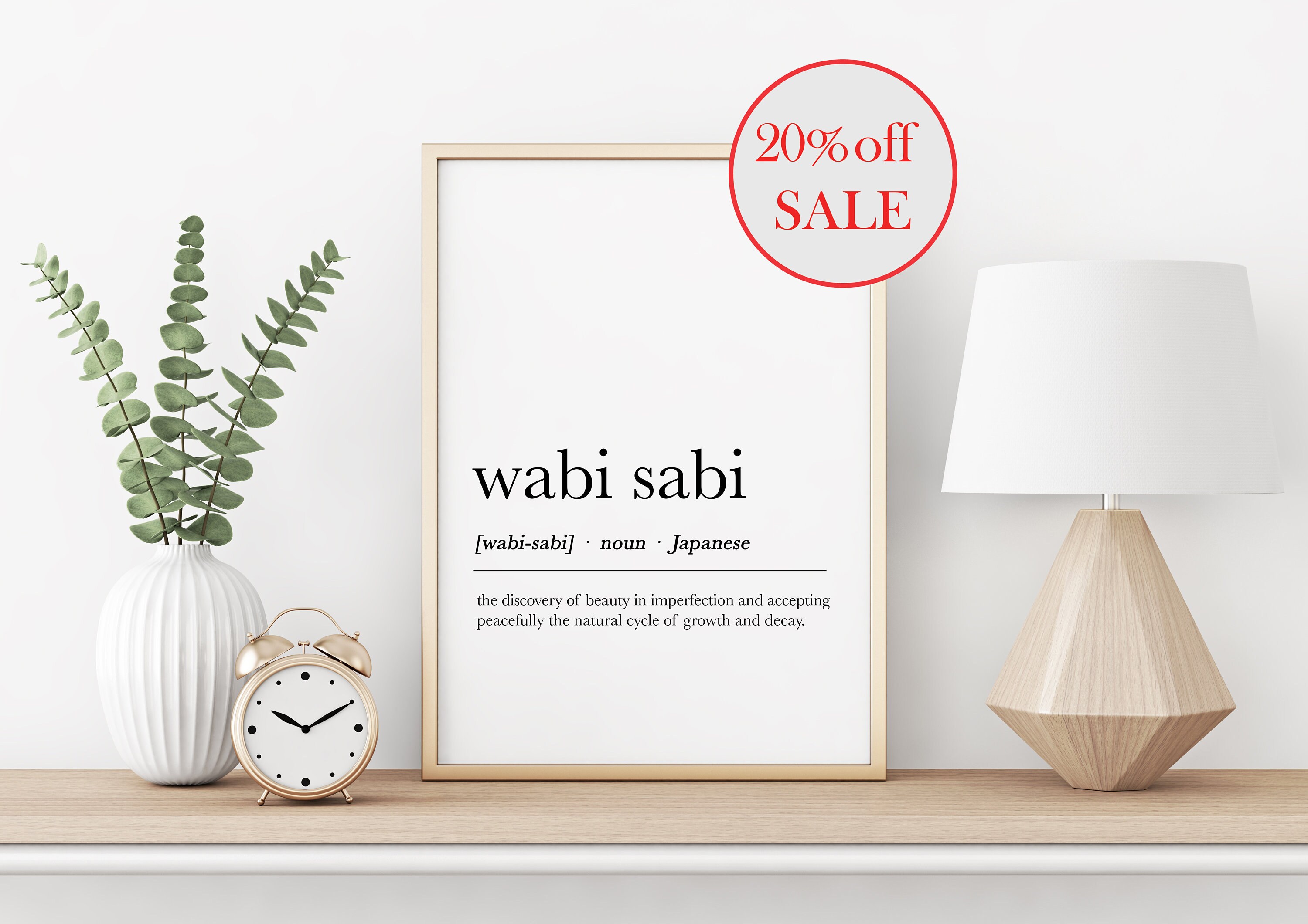 Wabi Sabi Definition Print Japanese Definition Wabi Sabi | Etsy