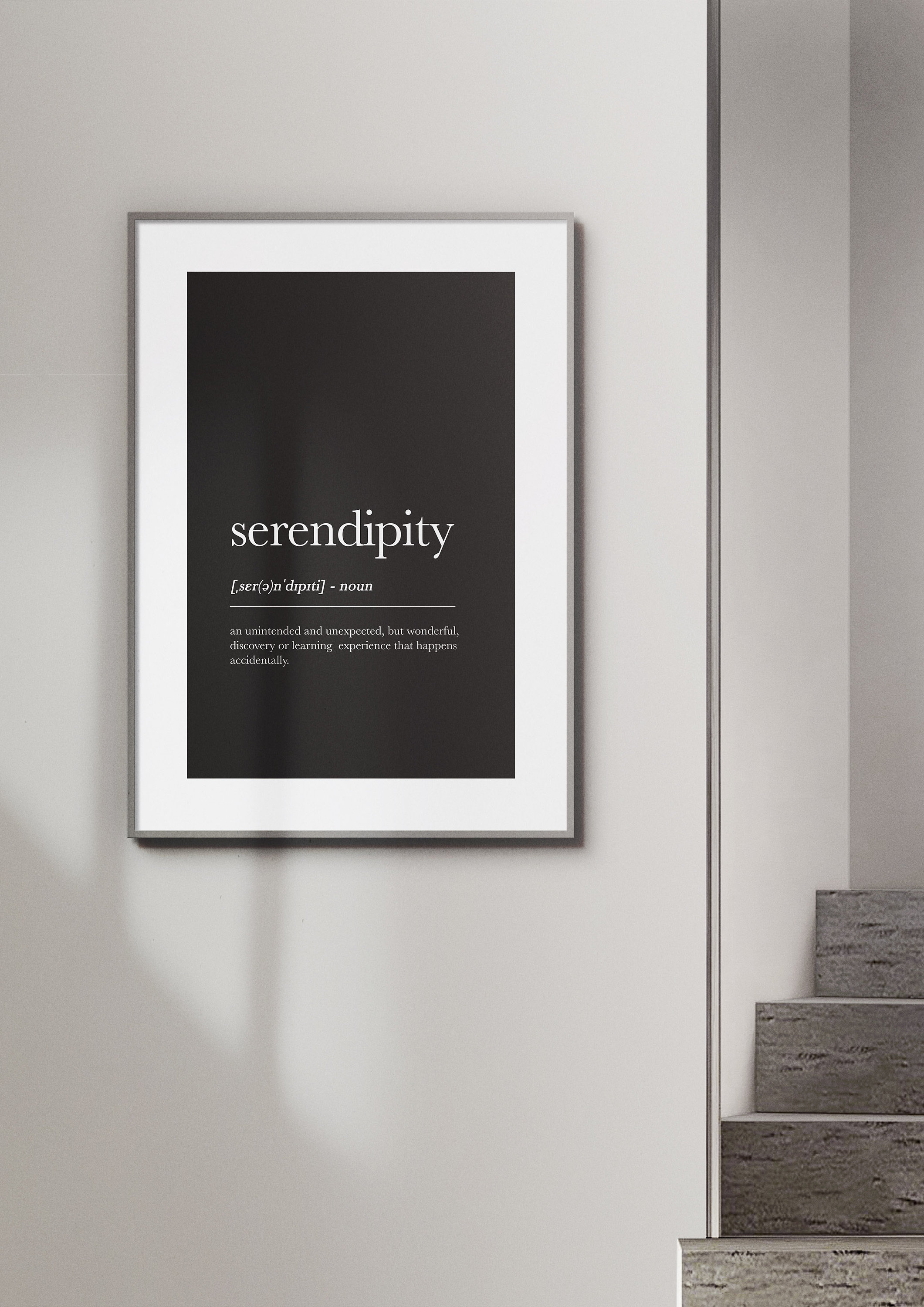 Serendipity Definition Print Serendipity Quote Nordic Wall - Etsy
