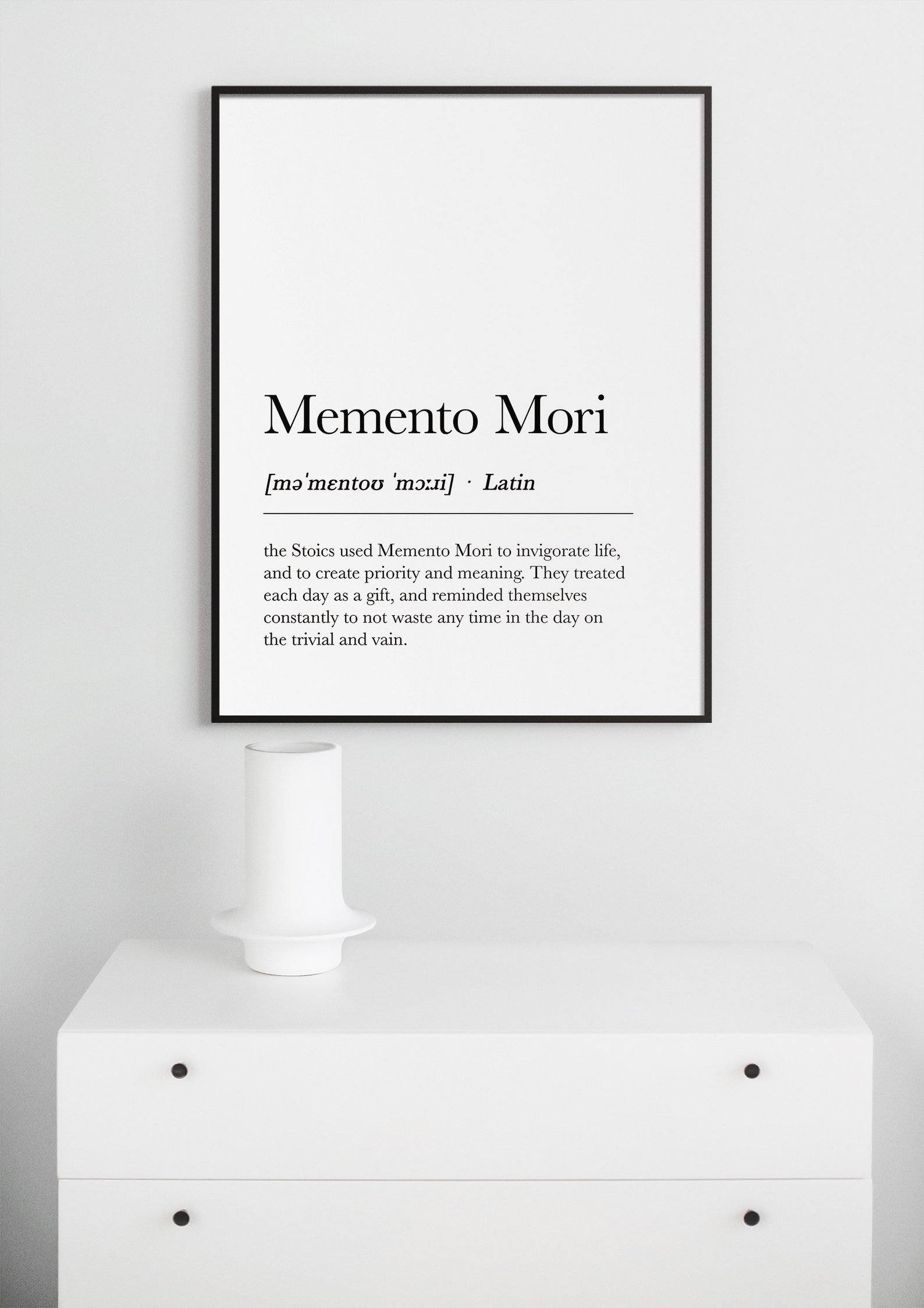 Memento Mori Stoic Definition Print Stoicist Definition - Etsy