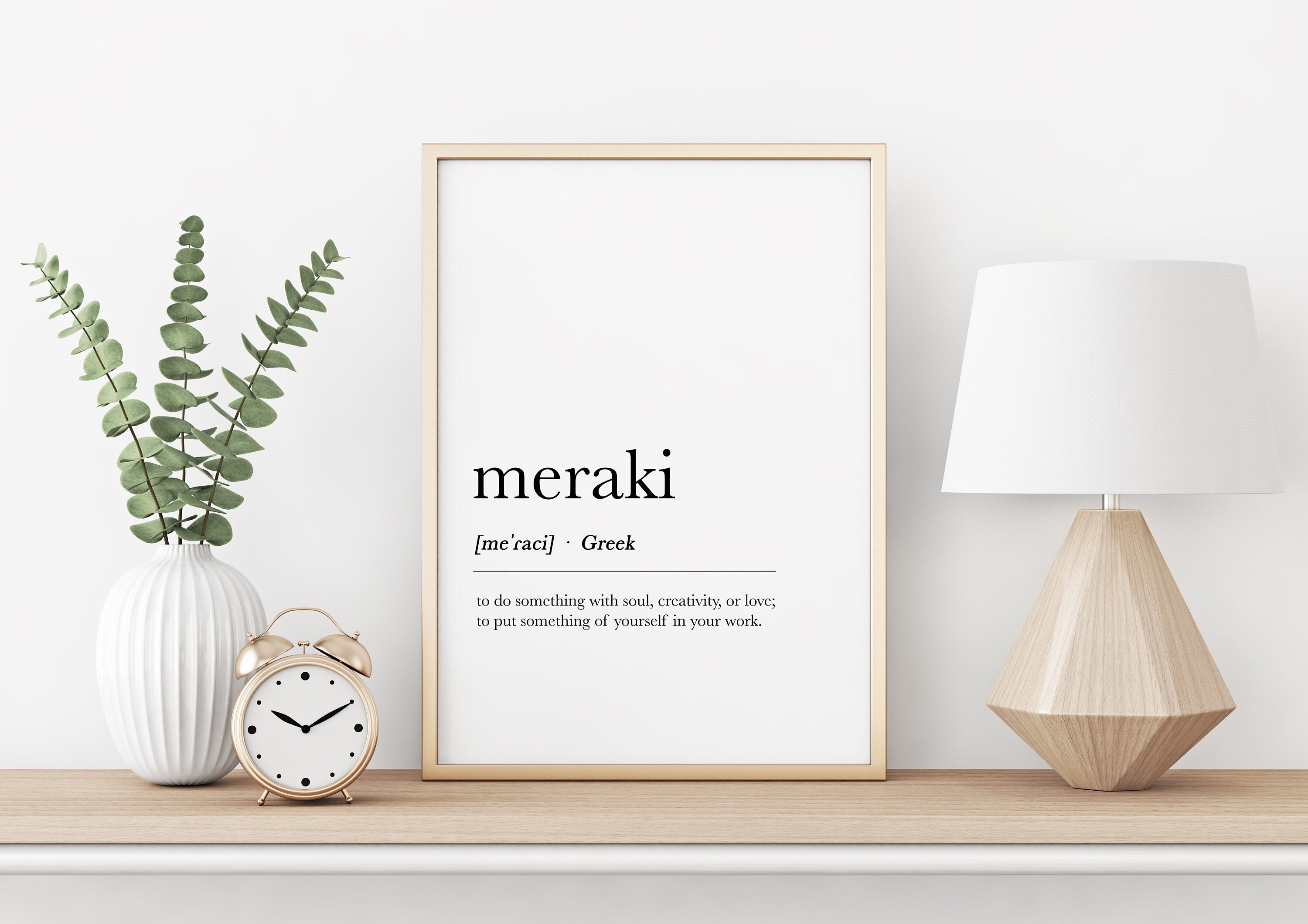 Meraki Definition Print, Greek Definition, Meraki Printable Wall Art ...
