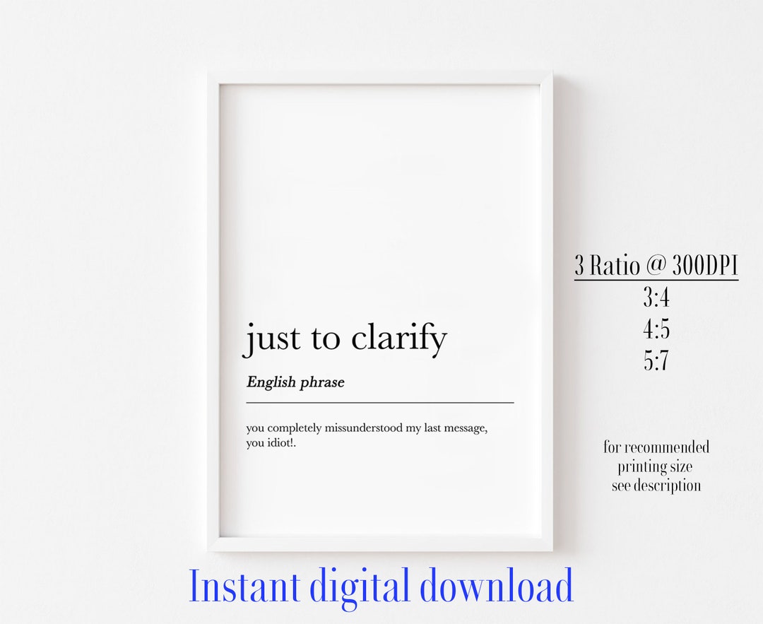 Just to Clarify Definition, Working From Home, Office Decor, Office ...