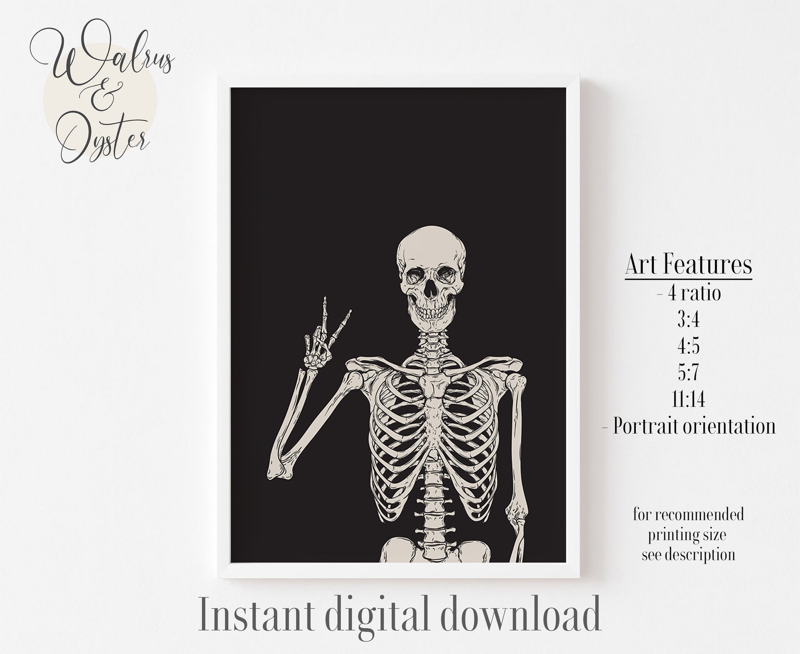 Skeleton Print Printable Skeleton Art Posing Skeleton - Etsy