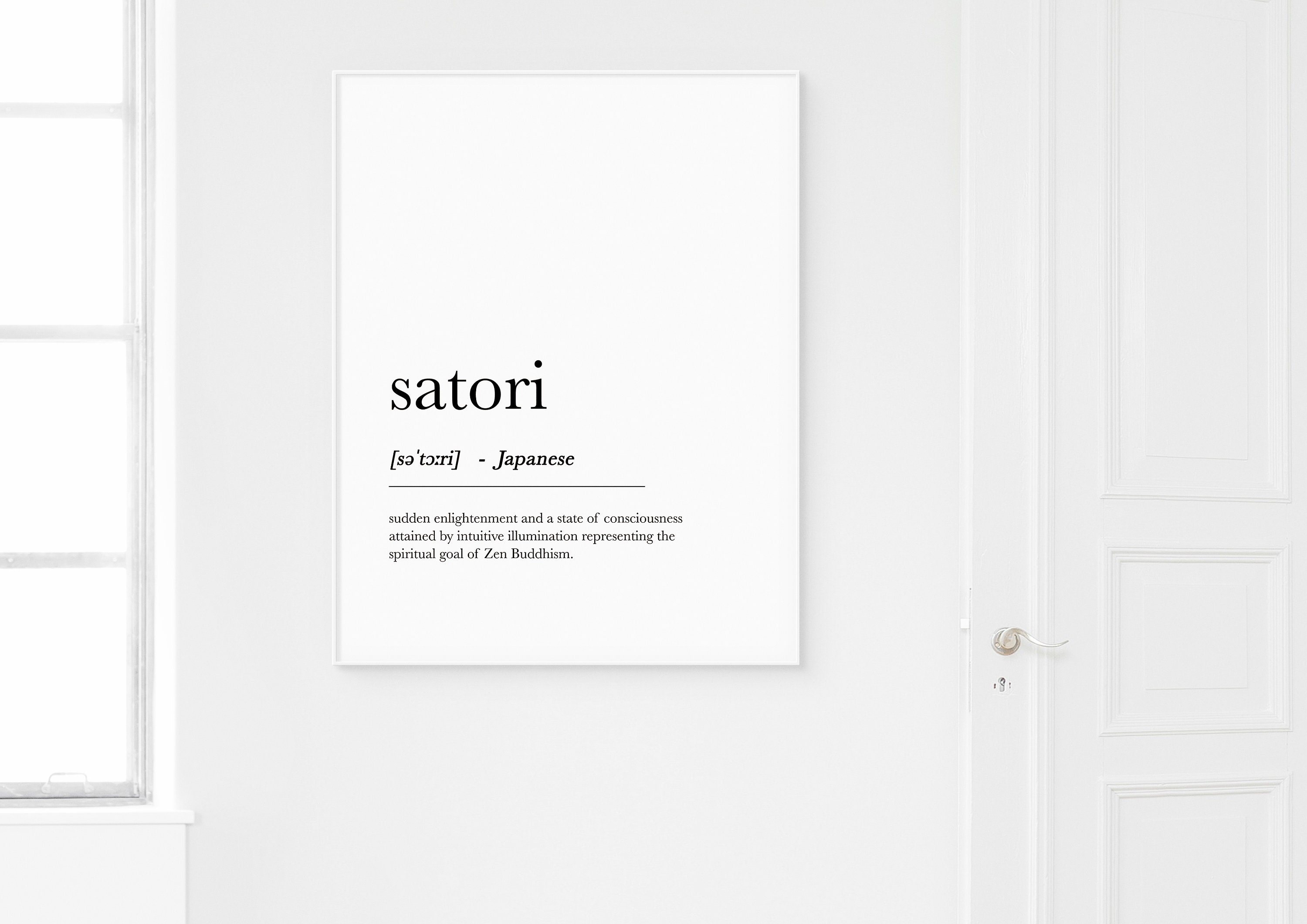 Enlightenment Satori Japanese Printable Wall Art, Japanese Wall Art ...