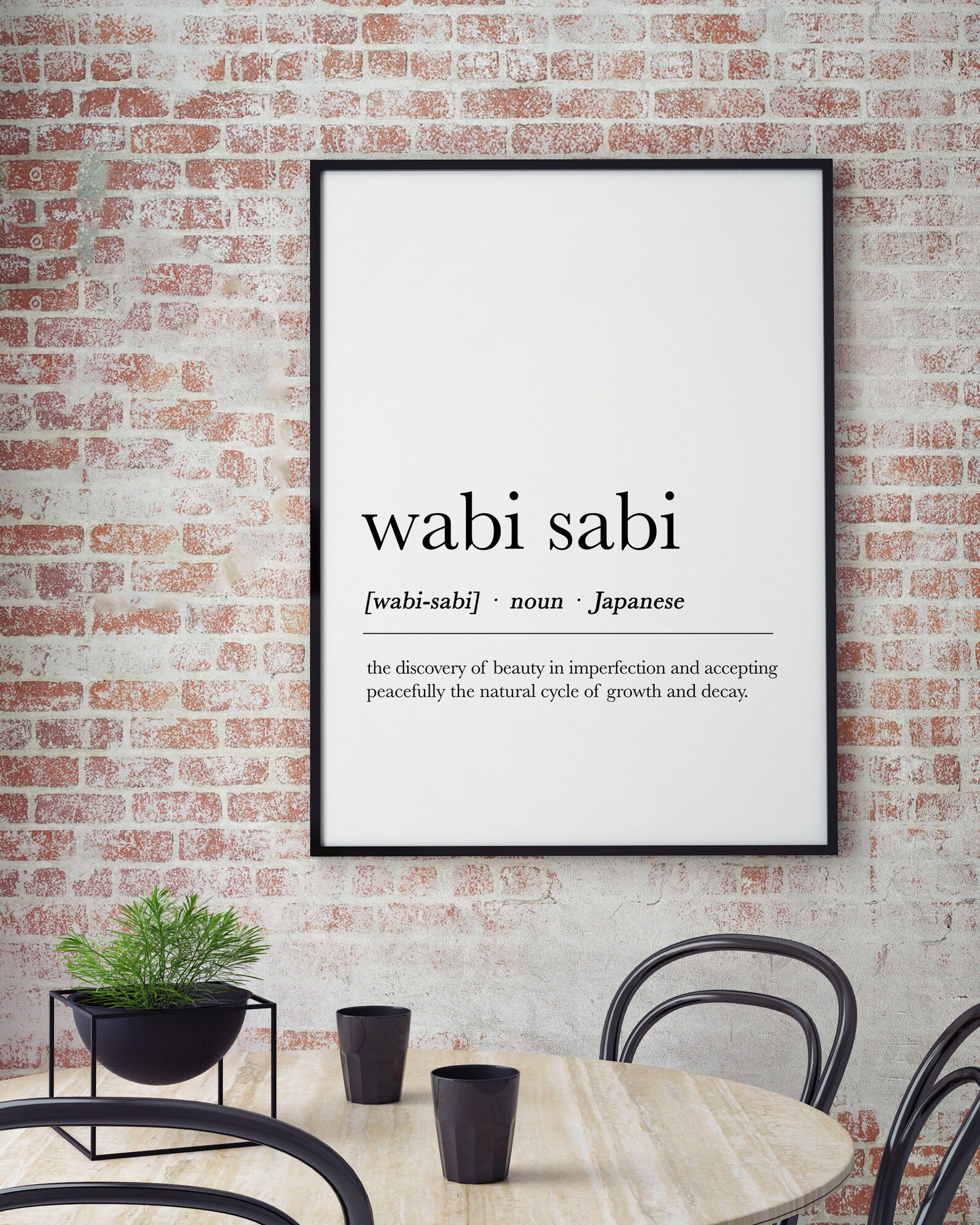 Wabi Sabi Definition Print Japanese Definition Wabi Sabi | Etsy