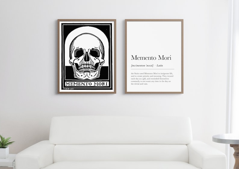 Memento Mori Stoic Definition Print, Stoicist Definition, Stoic Poster ...