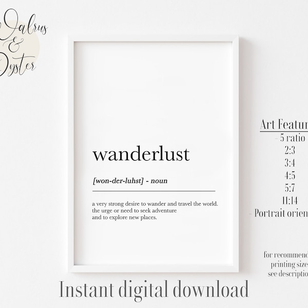 Wanderlust Art - Etsy