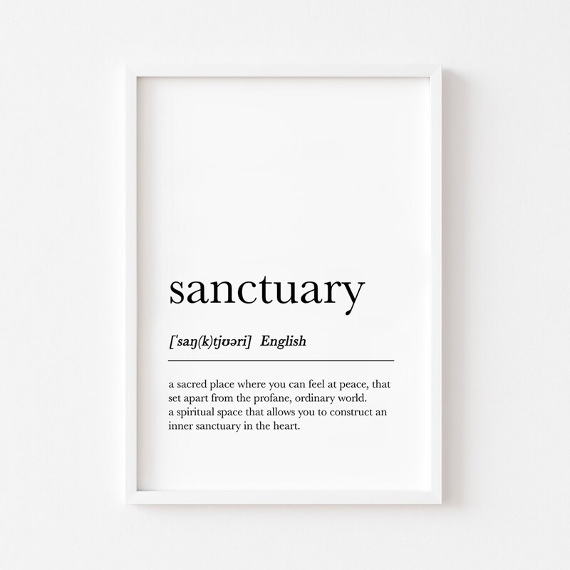 Sanctuary Sign - Etsy