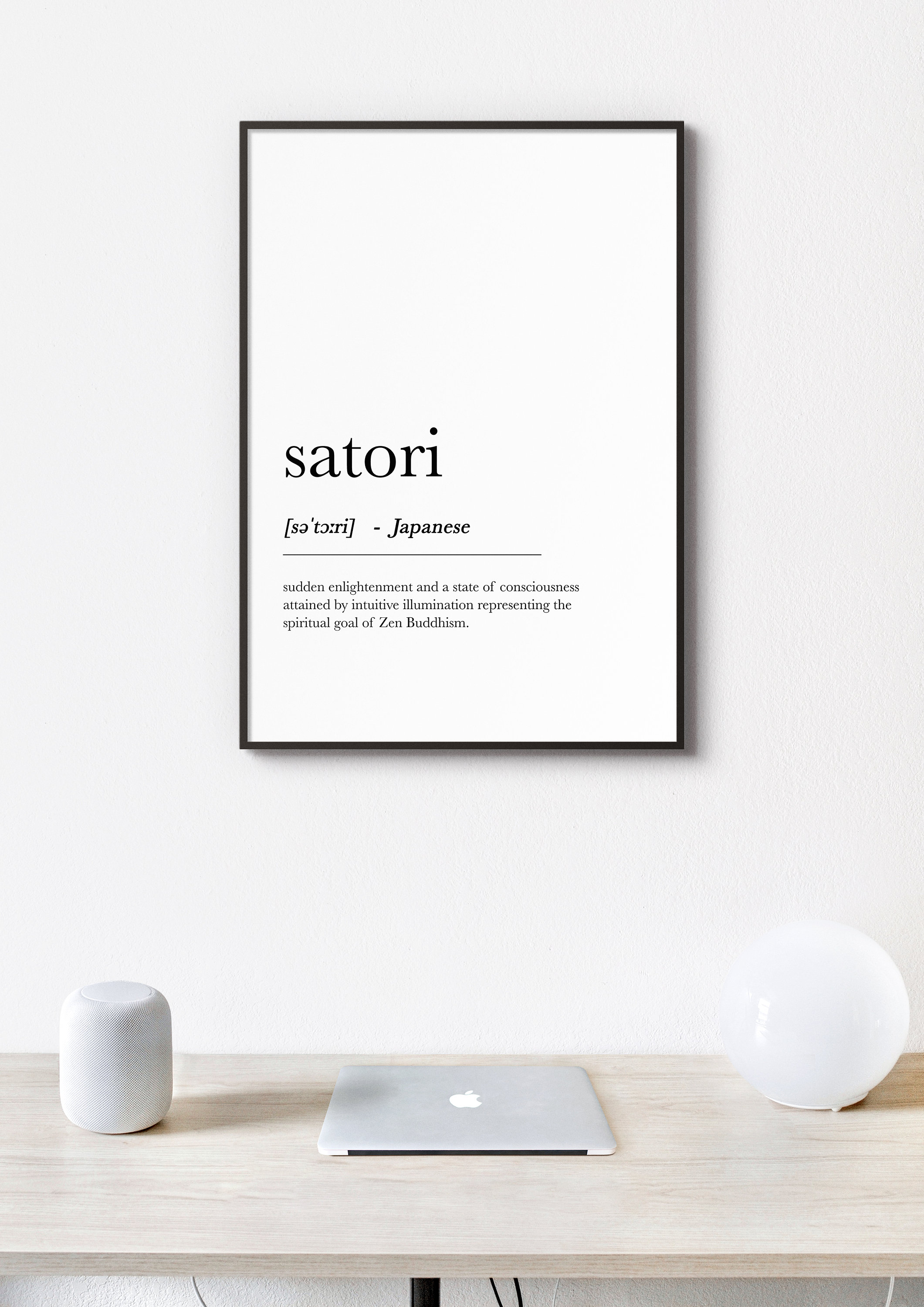 Enlightenment Satori Japanese Printable Wall Art, Japanese Wall Art ...