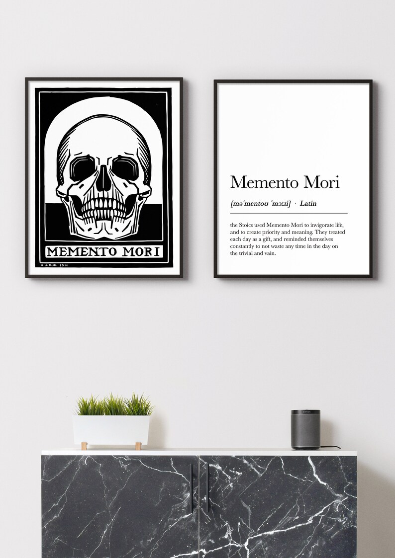 Memento Mori Definition Print: Stoic Decor (digital Download) - Etsy