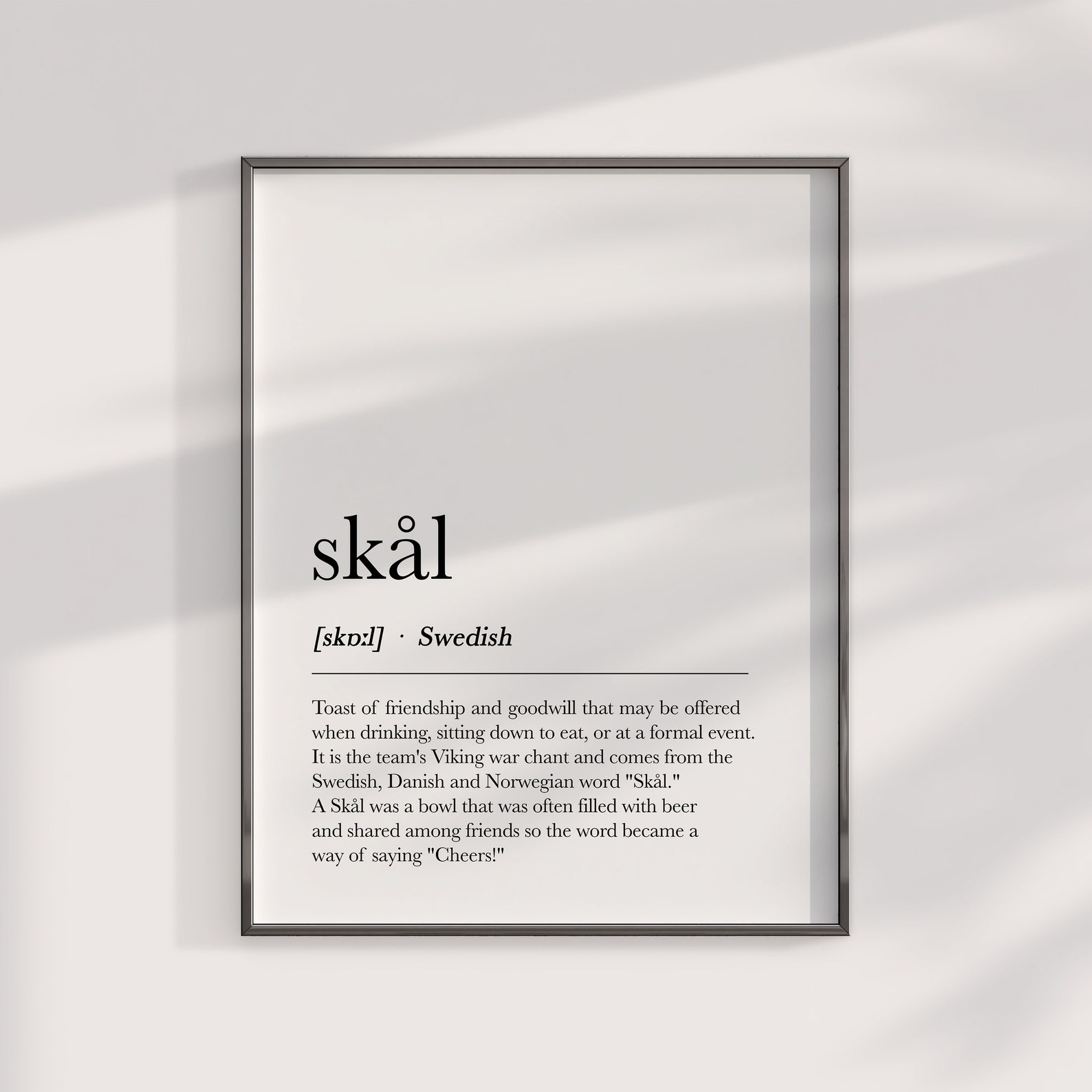 Skal Definition Print: Nordic Scandinavian Decor (digital Download ...