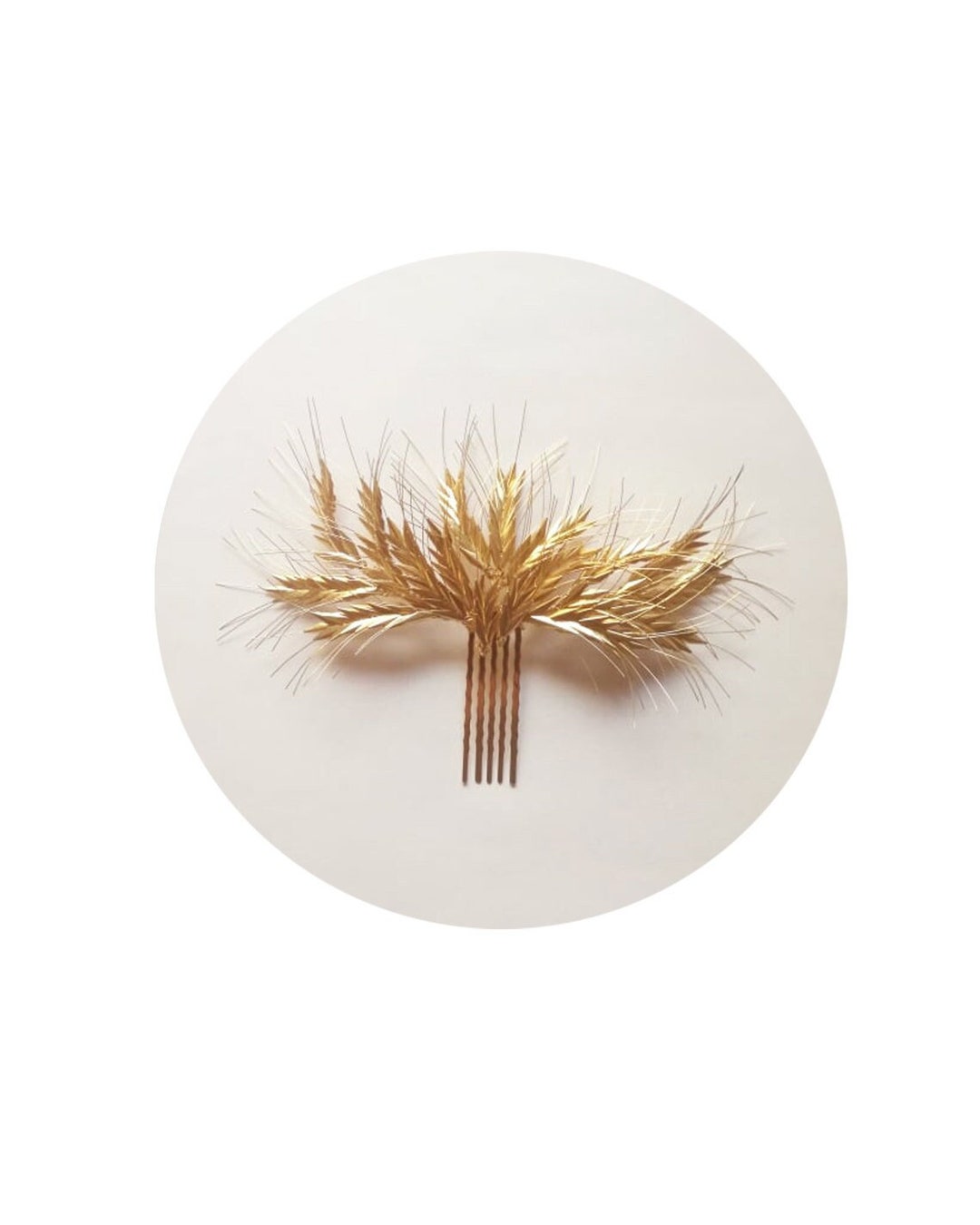 Blé No.6 - Gold Wheat Bridal Hair Comb - Etsy