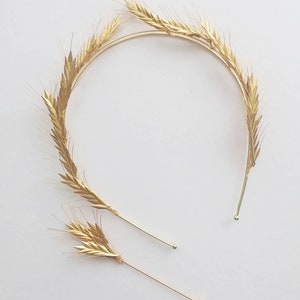 Tagore - Bridal Gold Wheat Crown - Etsy