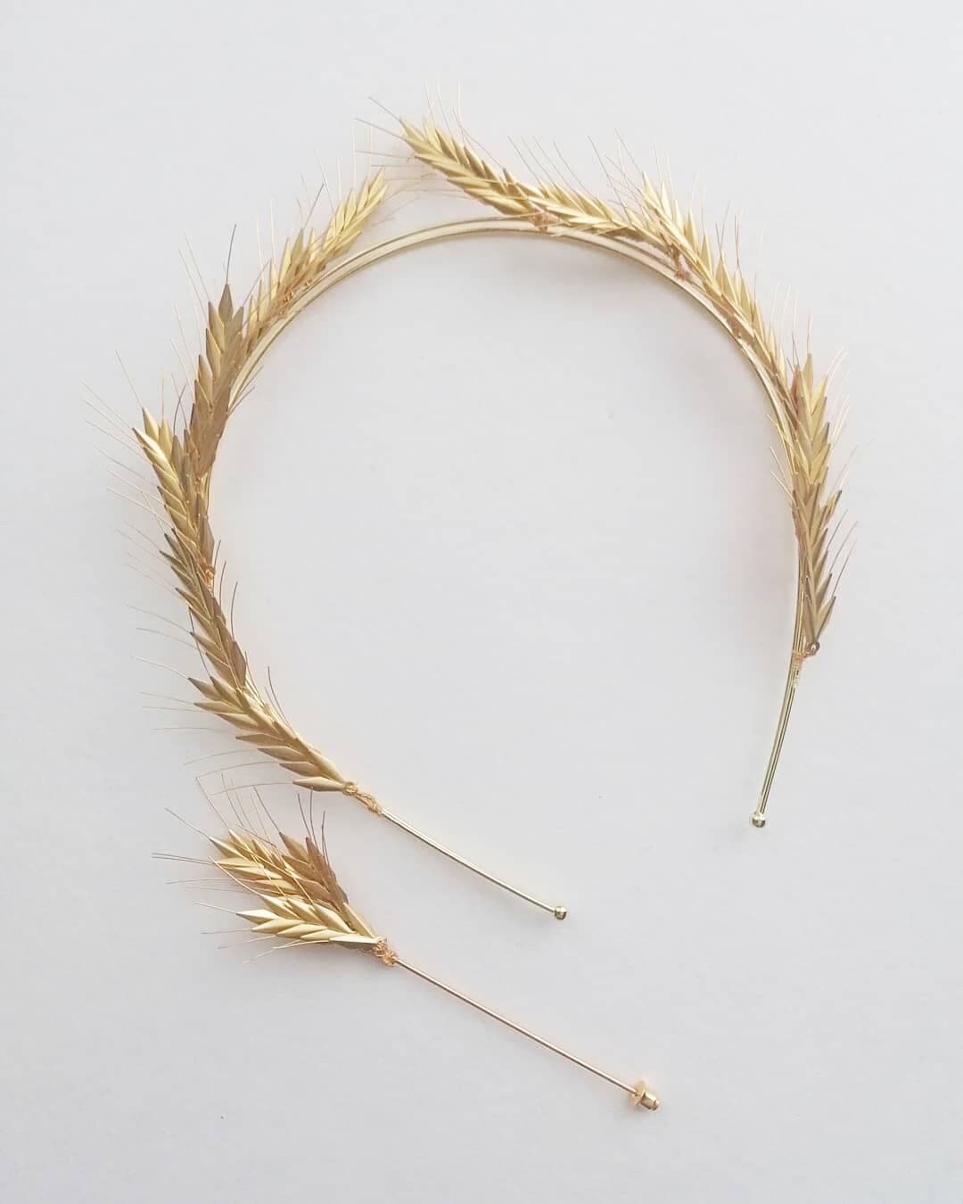 Tagore - Bridal Gold Wheat Crown - Etsy