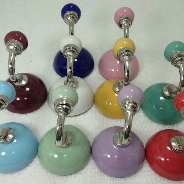 Colorful Wall Hooks - Etsy