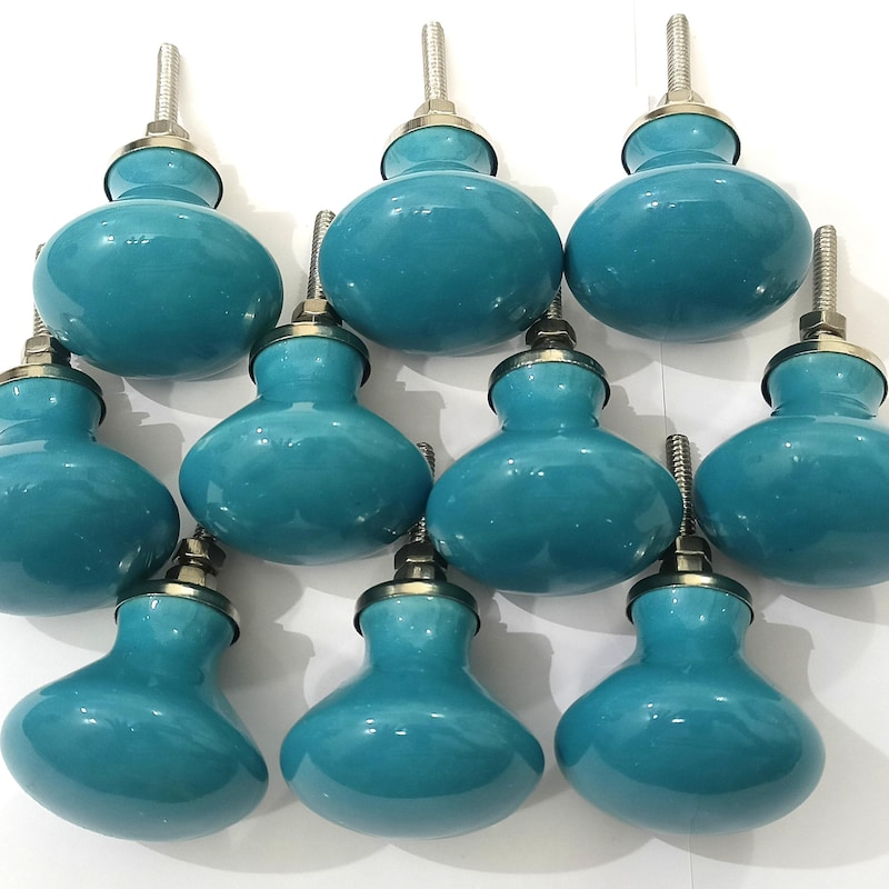 Teal Hardware for Kitchen - Etsy UK