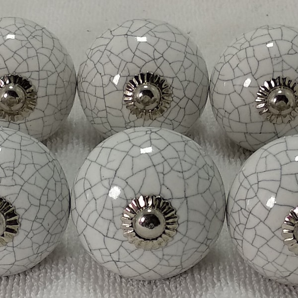 Crackle Kitchen Knobs - Etsy