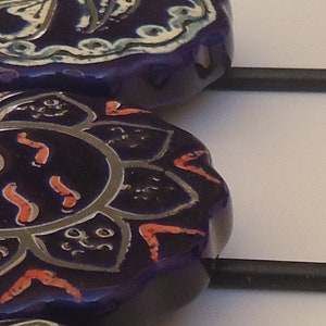 Blue Color Ceramic Wall Hooks Multi Color Handmade Handpainted - Etsy
