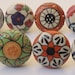 Multicolor Flower Design Ceramic Knobs Handpainted Knobs Kitchen Cabinet Drawer Puller Pulls ...