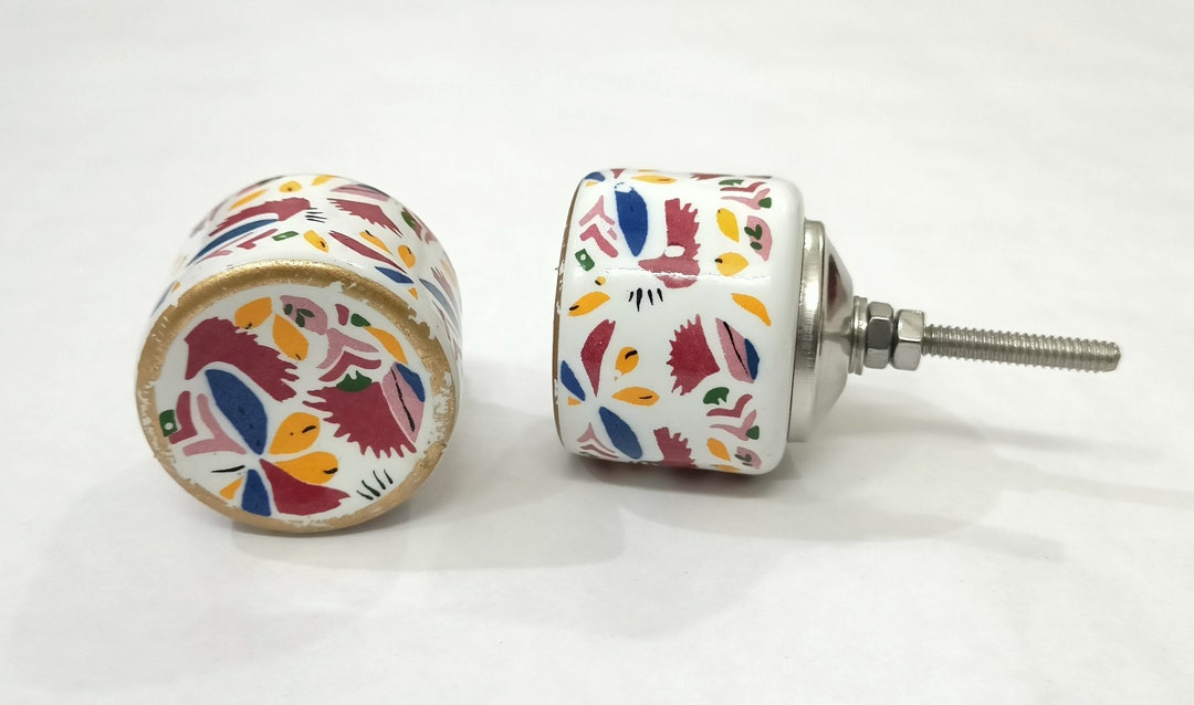 Multicolor Ceramic Knobs Kitchen Cabinet Drawer Knobs Cabinet Knobs Drawer Pulls Door Knobs ...