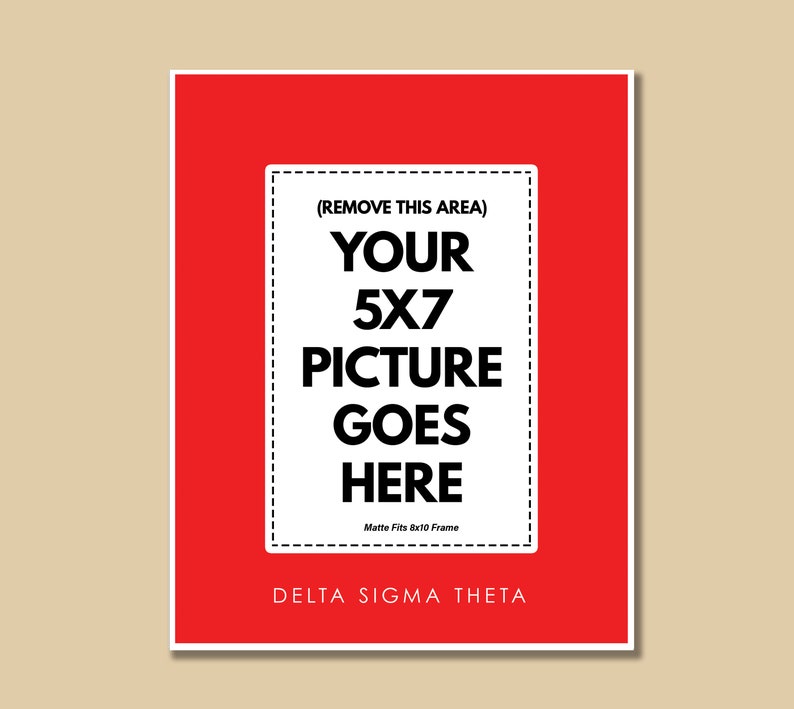 Delta Sigma Theta Inspired | Classic Style | 8x10 to 5x7 Photo Matte - Etsy