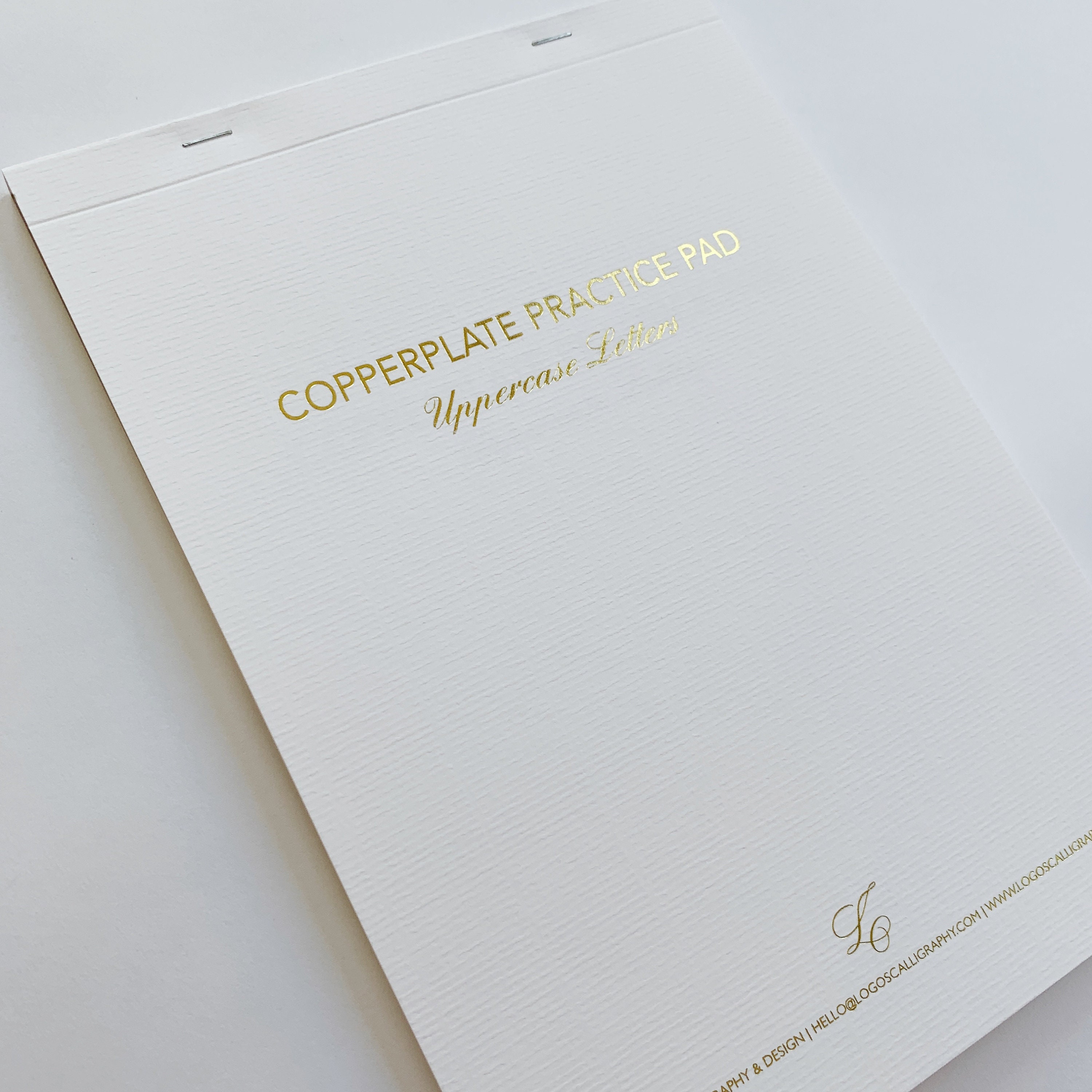Copperplate Practice Pad - Uppercase Letters - Etsy