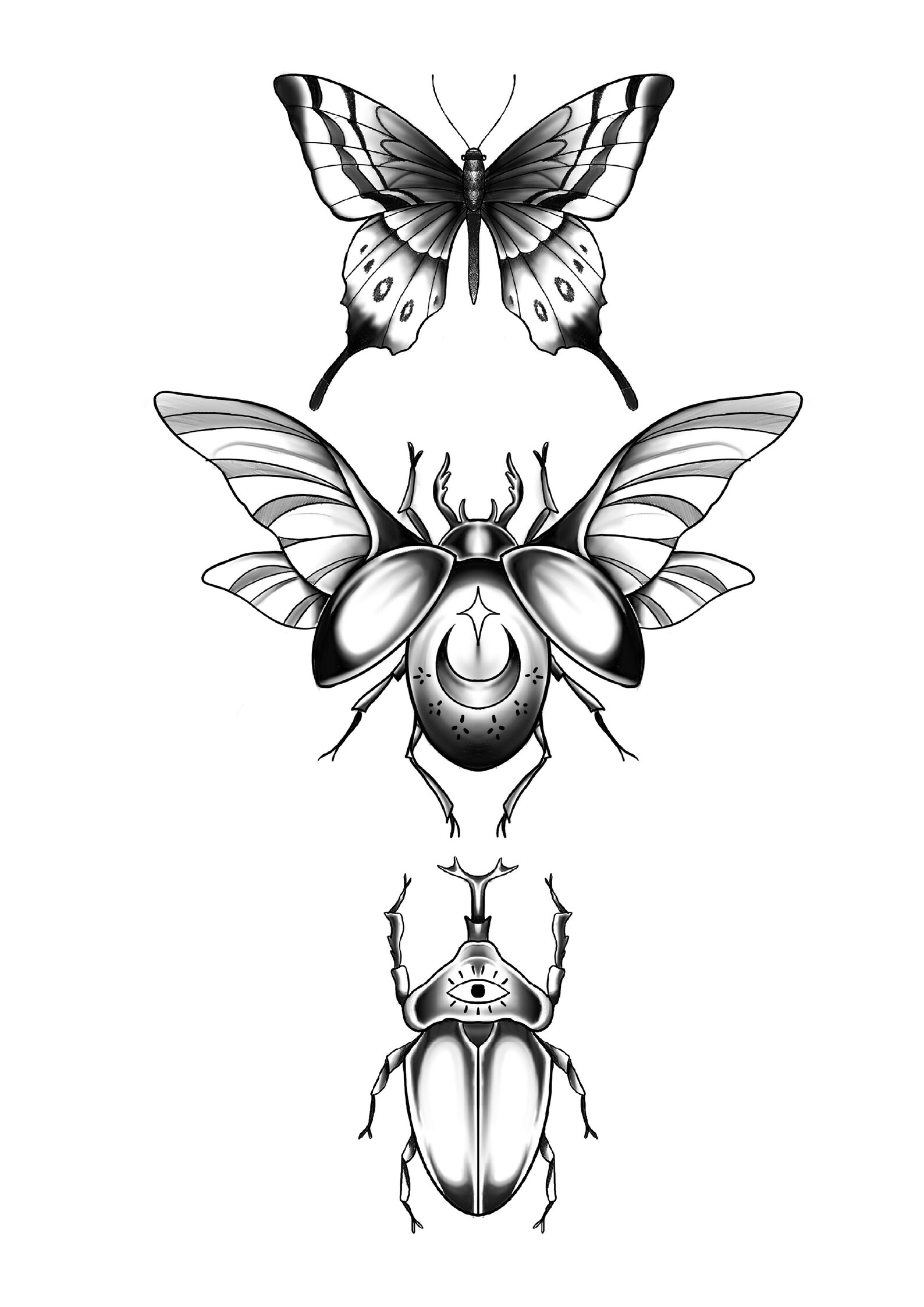 Mystical Bug Art Print. - Etsy