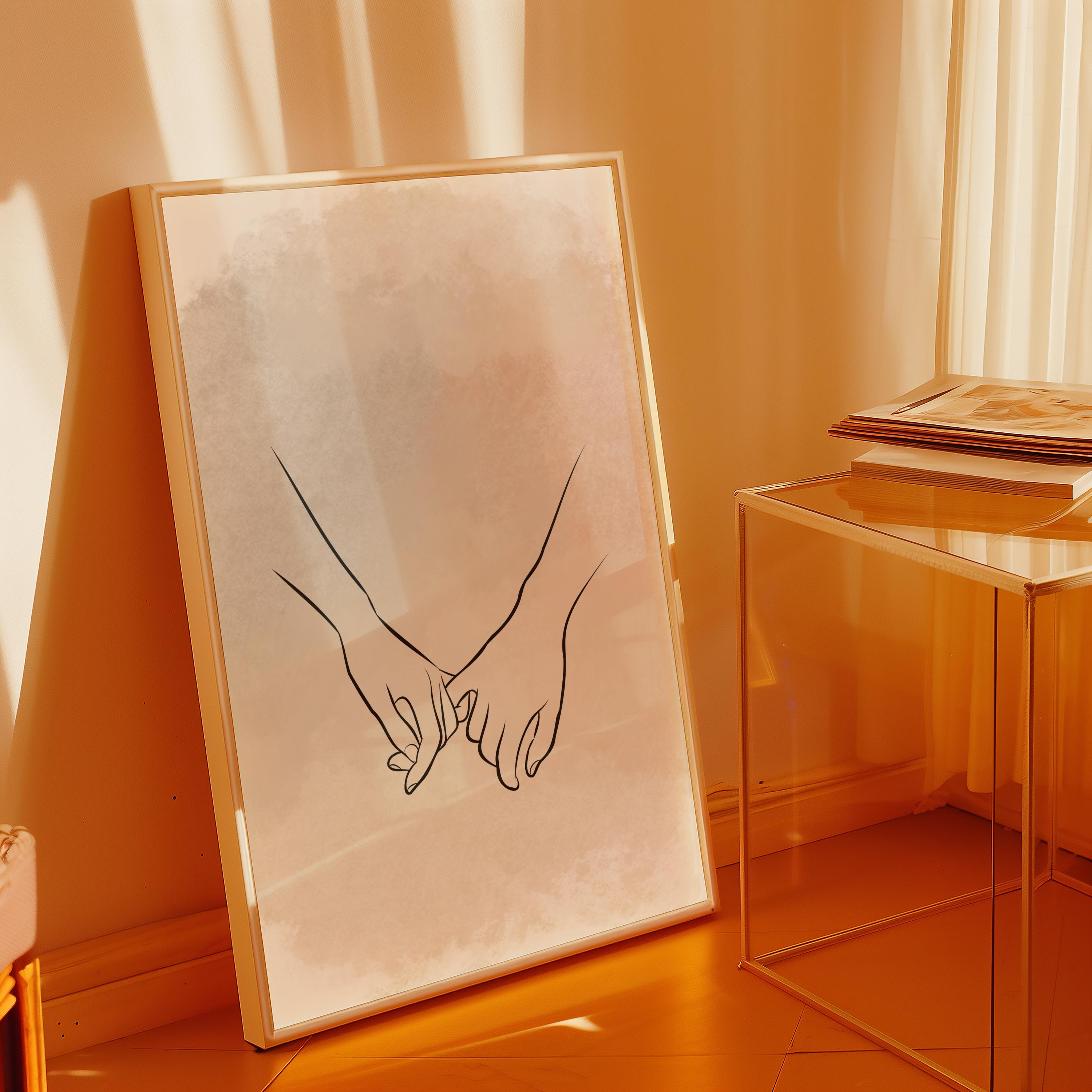 Pinky Promise Watercolor Printable Wall Art, Digital Download ...