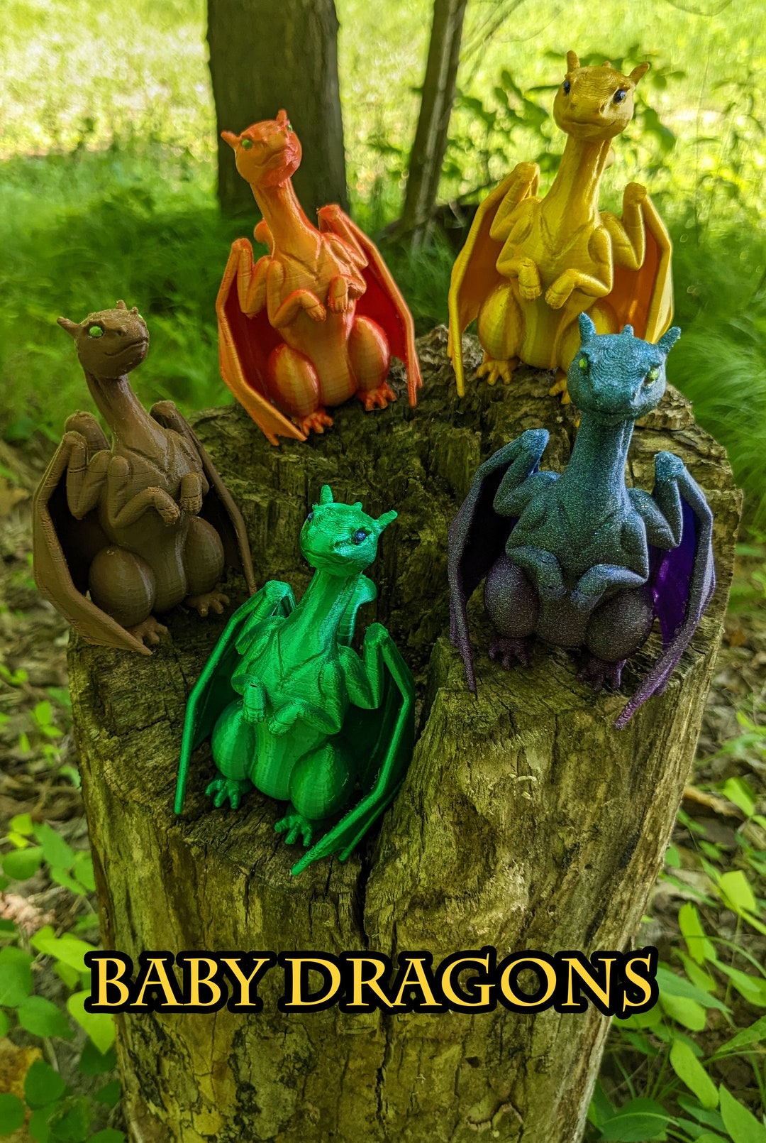 Baby Dragon - 3D Printed Hatchling - Etsy