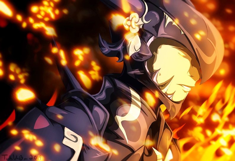 FFXIV Estinien Print Poster - Etsy