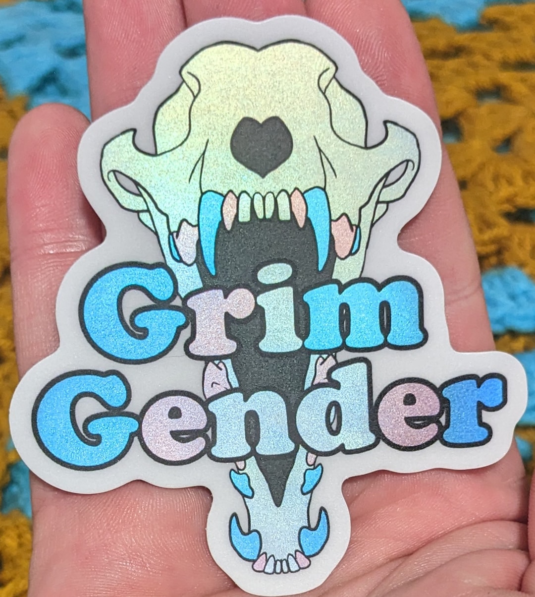 Grim Gender - Vinyl Sticker - Etsy
