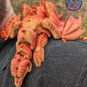 Shoulder Dragon - 3D Printed Dragon Buddy - Etsy