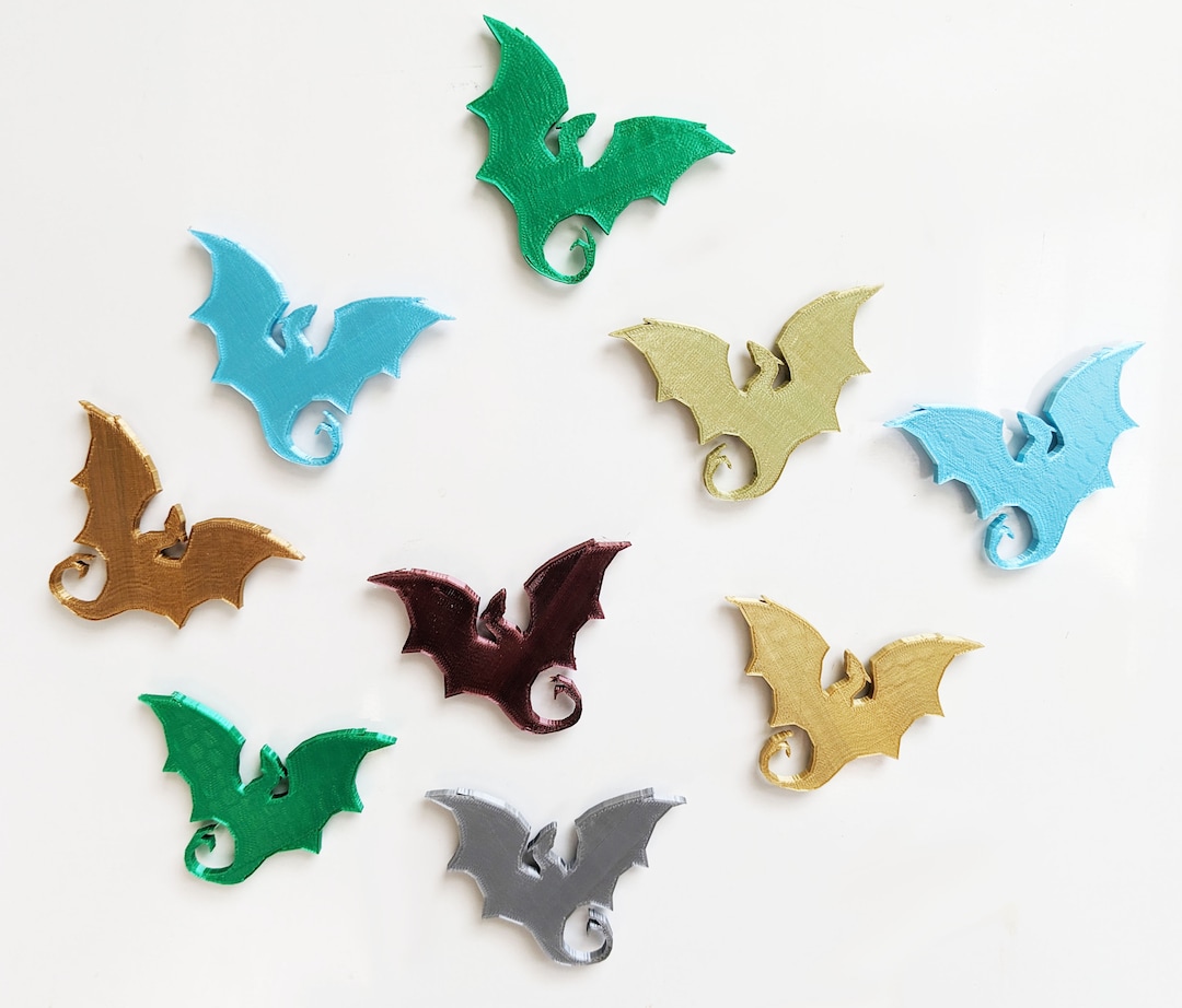 Dragon Magnets - 3D Printed Dragons - Etsy