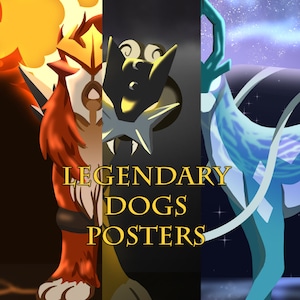 LEGENDARY BEASTS Pokemon Posters - Etsy