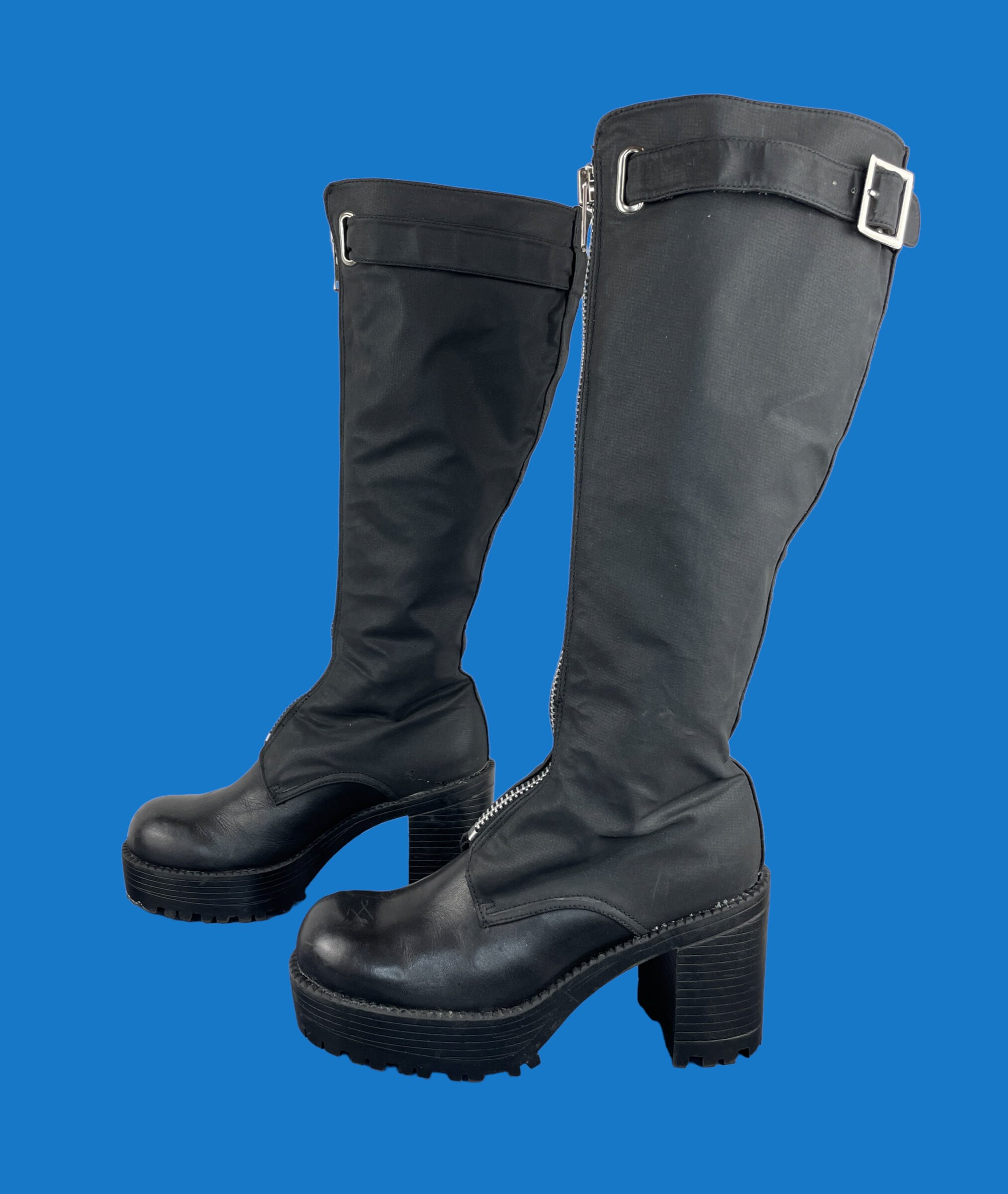 Vintage Industrial Goth Tall Black Platform Club Cyberpunk - Etsy