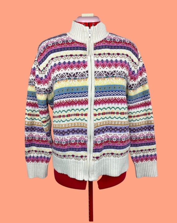 y2k fair isle chunky - Gem