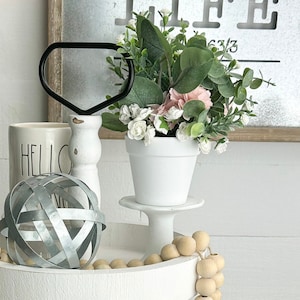 Farmhouse Spring Floral Arrangement Small Plant - Etsy