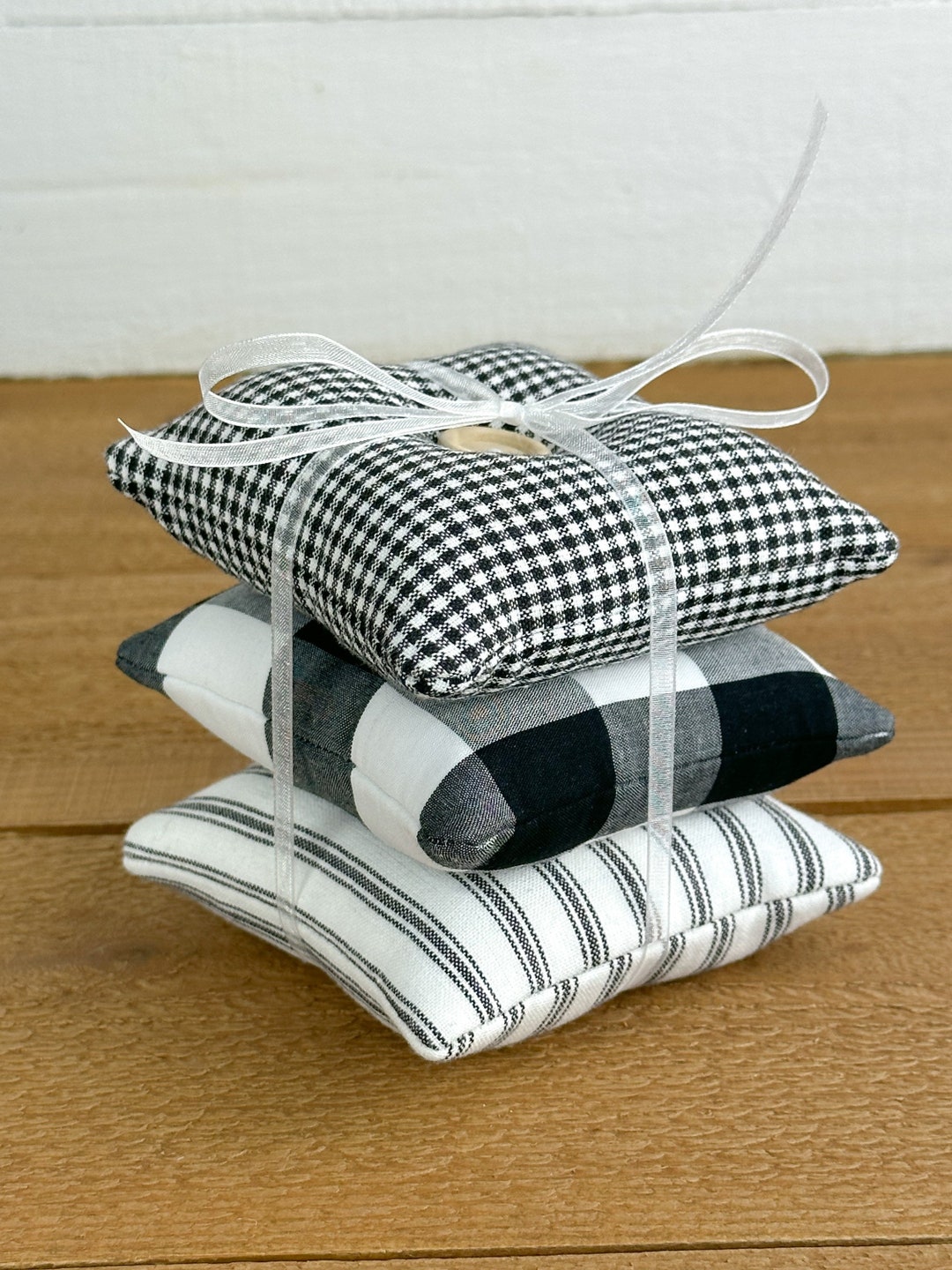 Set of 3-mini Farmhouse Pillows - Etsy